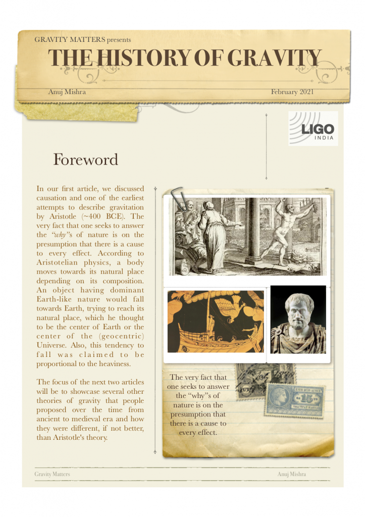 The History of Gravity – Part 2 – LIGO-India