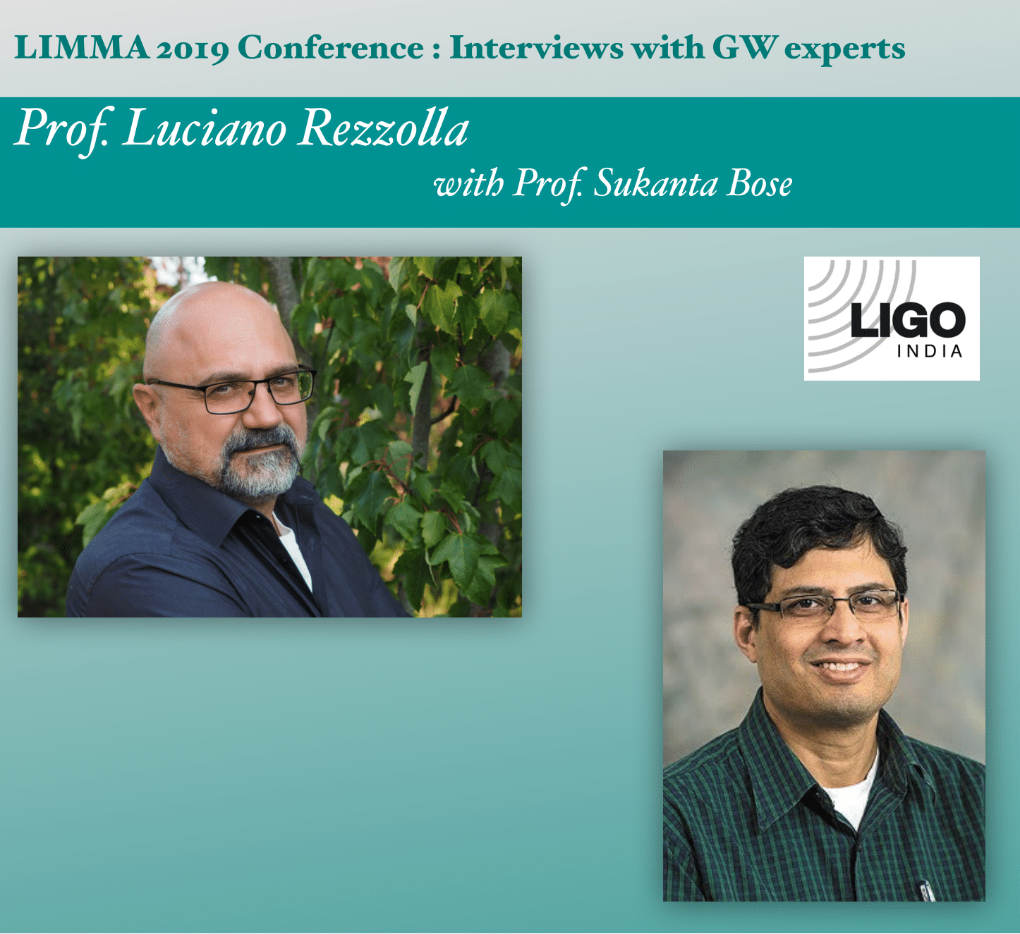 Prof. Luciano Rezzolla in conversation with Prof. Sukanta Bose – LIGO-India
